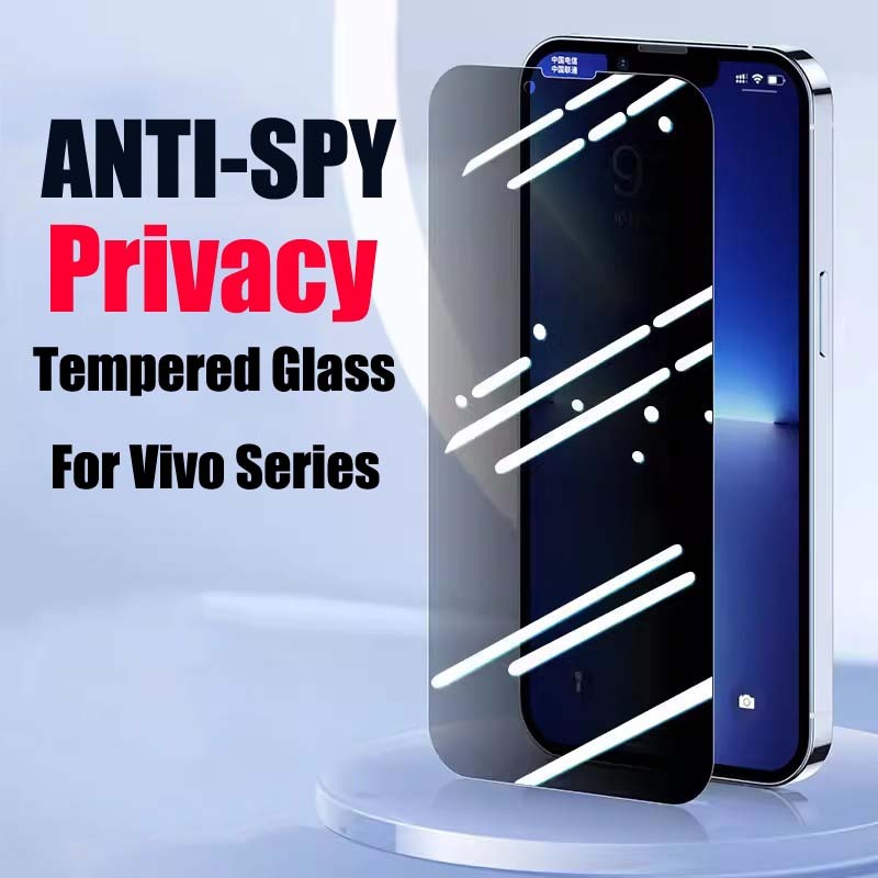 Anti-Spy Privacy Tempered Glass For Vivo Y36 Y15 Y12 Y11 Y02T Y02S Y12S Y12A Y15S Y17S Y15A Y16 ...