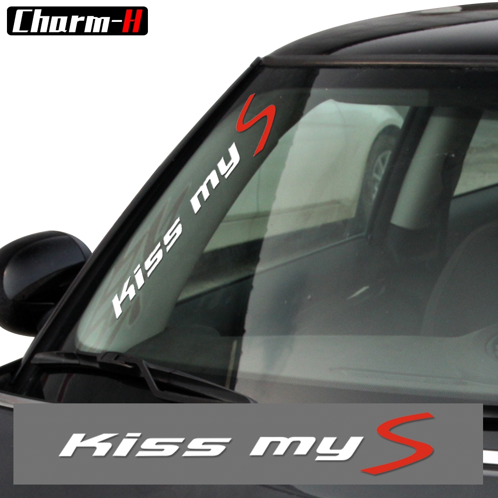 Kiss My S Car Windshield Banner Decal Window Graphics Sticker for BMW ...
