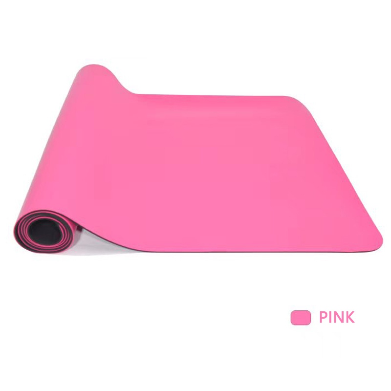 FUYOGI Yoga Mat Natural Rubber PU Premium Fitness Pilates Dry Wet Anti ...