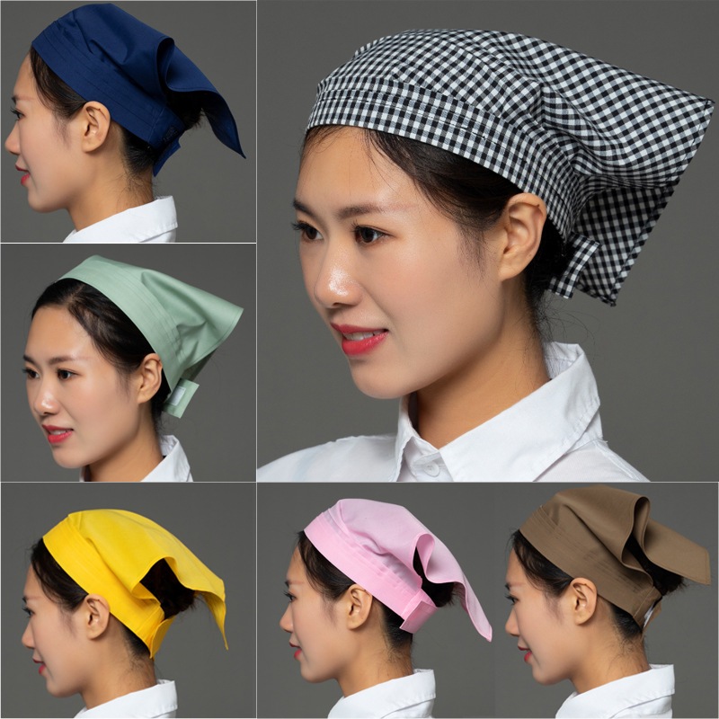 Restaurant Attendant Triangle Headband Chef Hat Men and Women Hot Pot ...