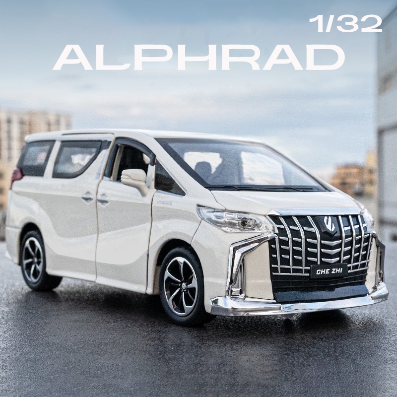 【RUM】1:32 Scale Toyota Alphard Alloy Car Model Light & Sound Effect ...