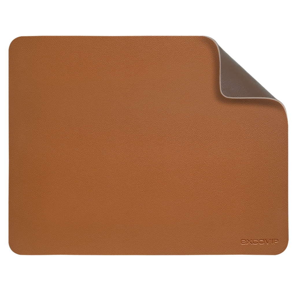 Excovip Double-Sided Leather Mouse Pad Soft Feel Comfortable Office ...