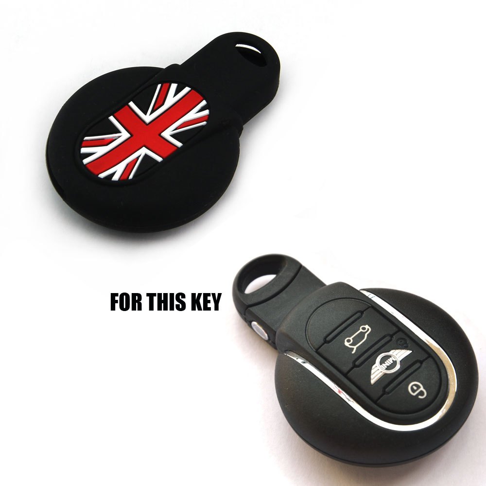 Color Silicone key case car Remote control Key Shell For BMW MINI ...