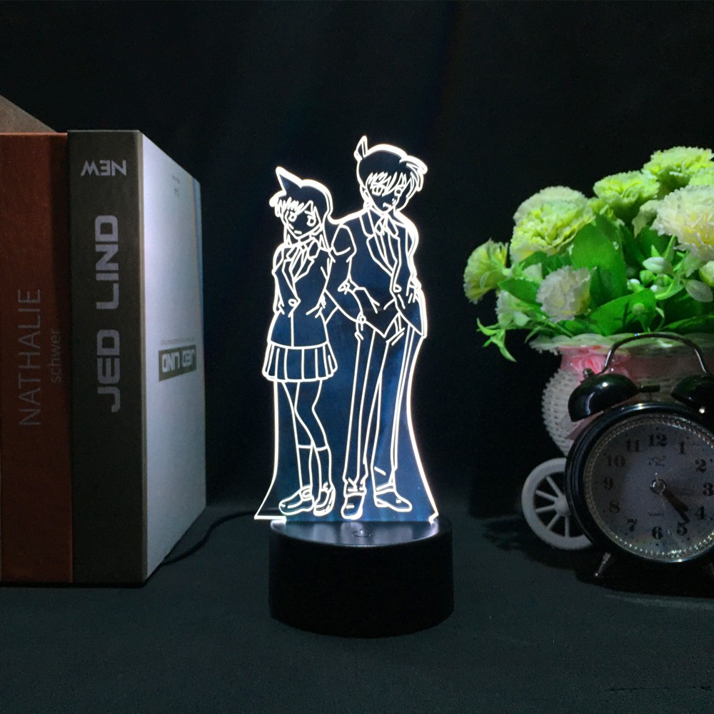 Anime Detective Conan 3D Night Light mode Jimmy Kudo Rachel Moore ...