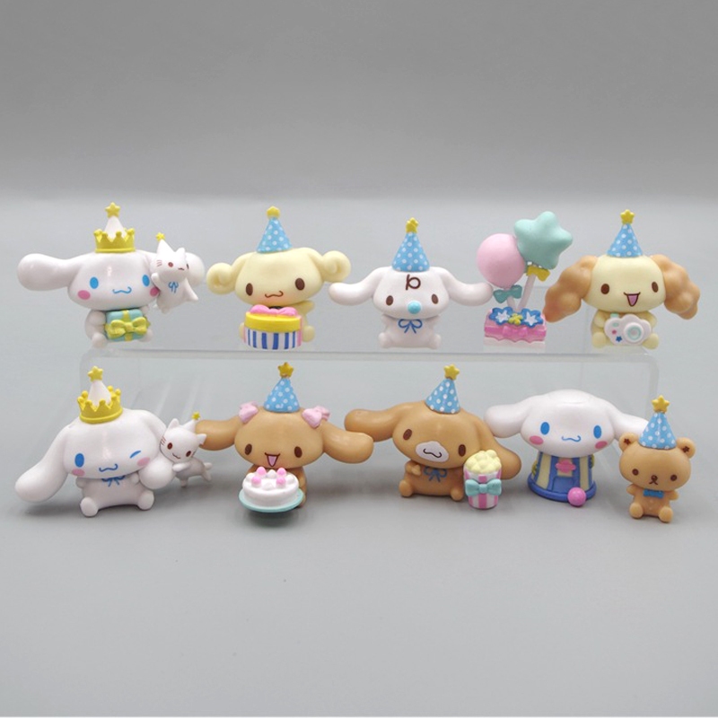 10Pcs/Set 4-6.5cm Sanrio Cartoon Anime Figure Cinnamoroll Japanese ...