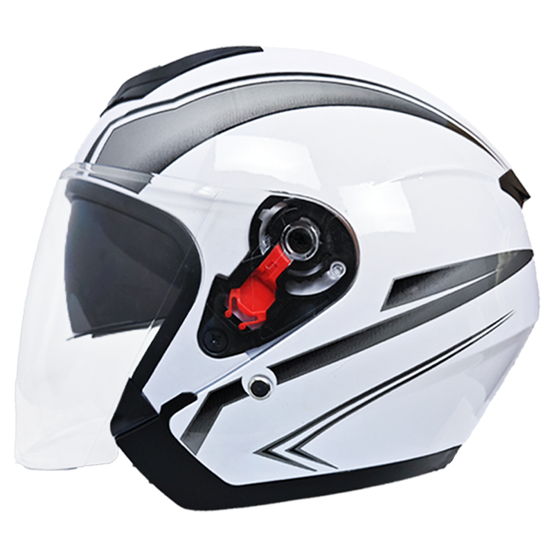 Dual Lenses Motorcycle Helmets Racing Helmet Off Road Motorbike 3/4 ...