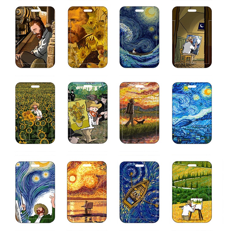 Student Card Holder Id Card Holder Photocard Holder Van Gogh Oil ...