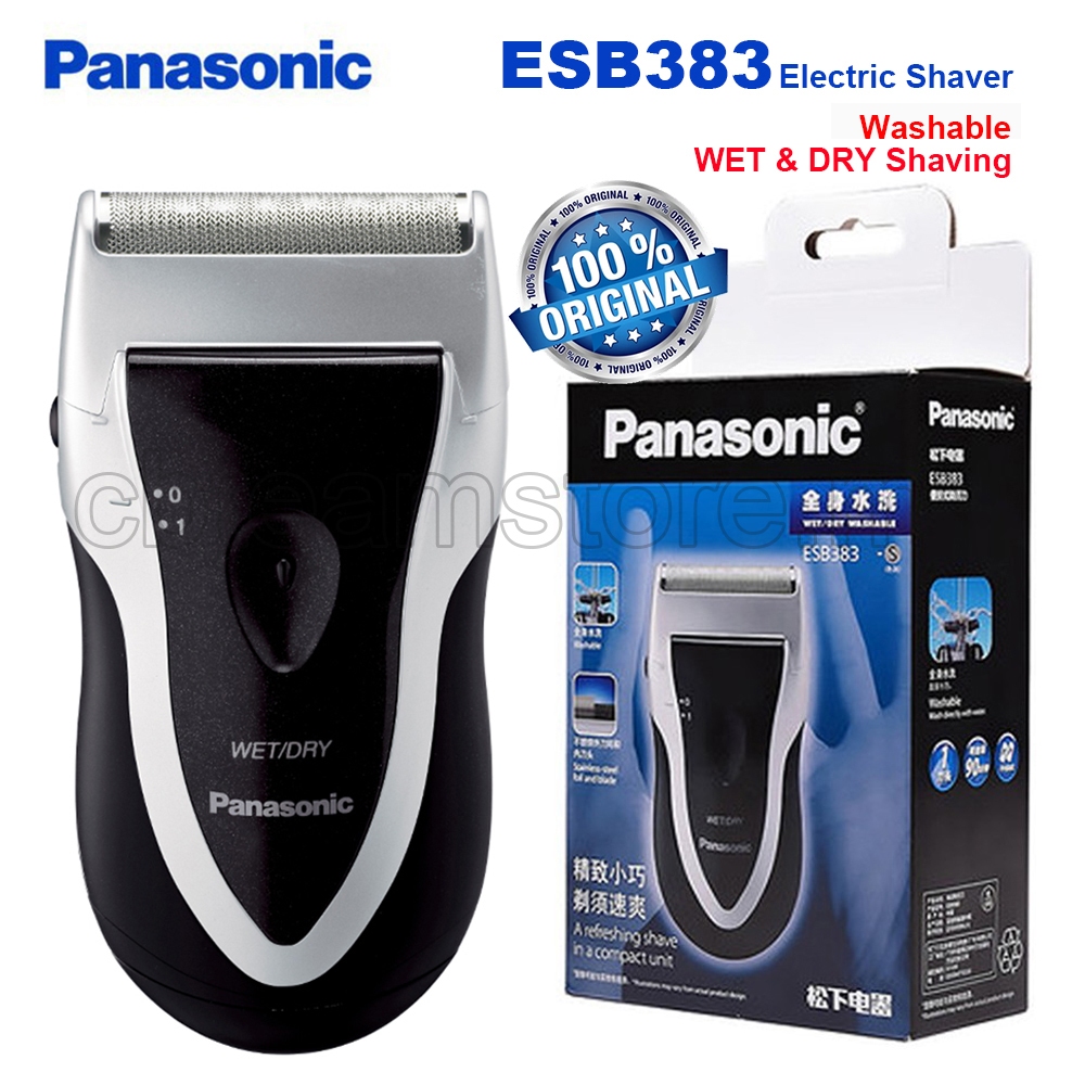 Panasonic ESB383 Electric Shaver Support Wet & Dry Shaving Washable ...