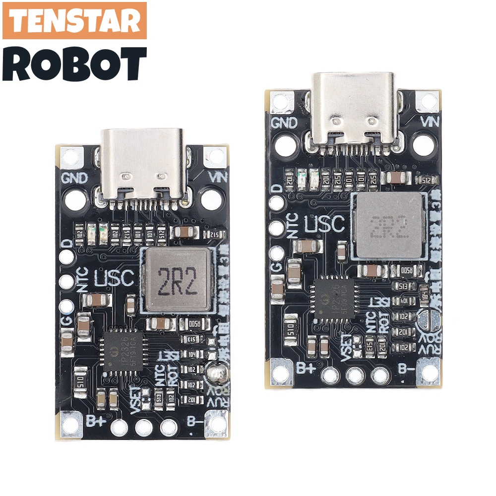Type-C USB 2/3S BMS 15W 8.4V 12.6V 1.5A Lithium Battery Charging Boost ...