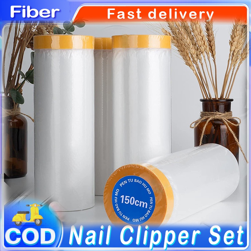 【ready stock】 Masking Film with Tape 55/110/180/280cm Painting ...