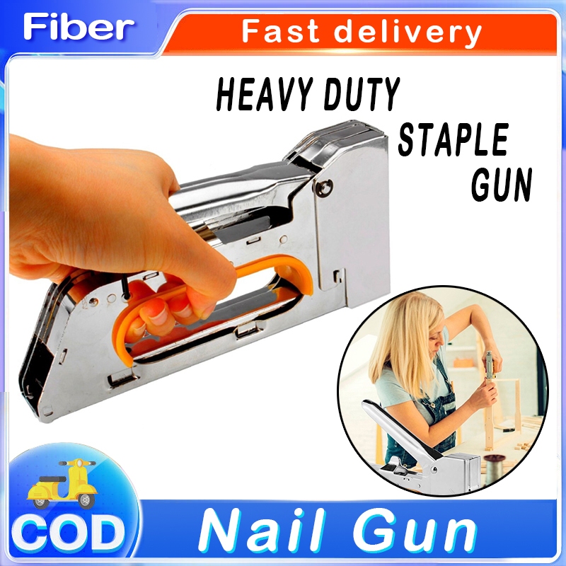 Heavy Duty Tacker Staple Gun 8mm(2400PCS) Stapler ( Silver ) 23 ...