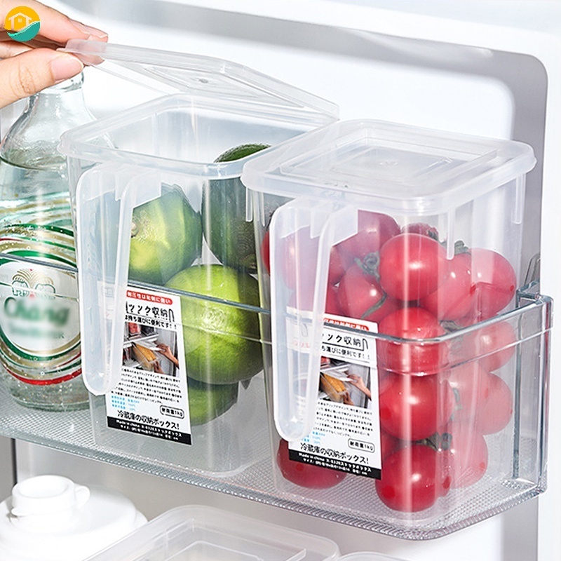 Fridge Side Door Storage Box Refrigerator Organizer Bins Food Sort ...