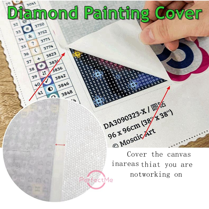 Set of 50 Double-sided Non-Stick Rhinestone Painting Papers Used To ...
