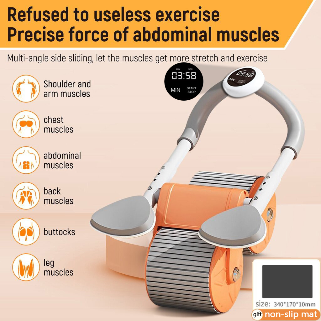 Healthy abdominal wheel automatic rebound multi-functional abdominal ...