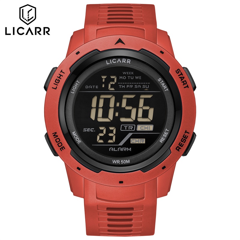 LICARR Brand Original Fashion Digital Watches Men's Waterproof Sport ...