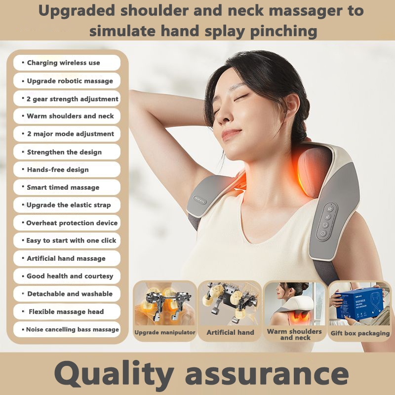 Electric Neck Massager Third Generation Clip kneading Massage Trapezius ...