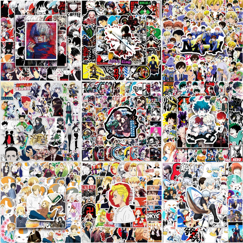 50PCS Demon Slayer Jujutsu Kaisen BLUE LOCK Genshin Japanese Anime ...