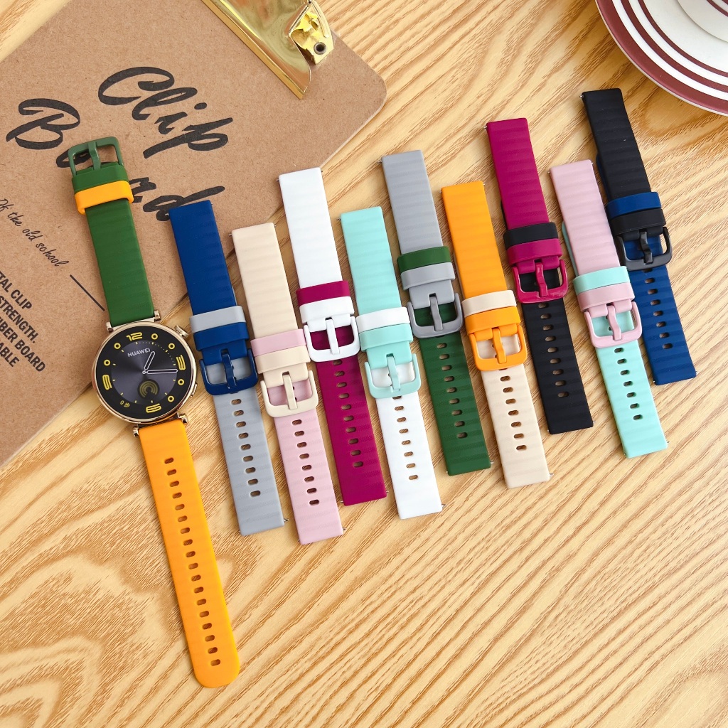 Soft Silicone Wave Lines Band For Huawei Watch gt 4 Strap Huawei gt4 ...