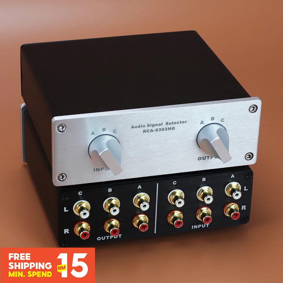 ⭐⭐⭐HIFI dual-channel audio signal switcher RCA high-end audio splitter ...