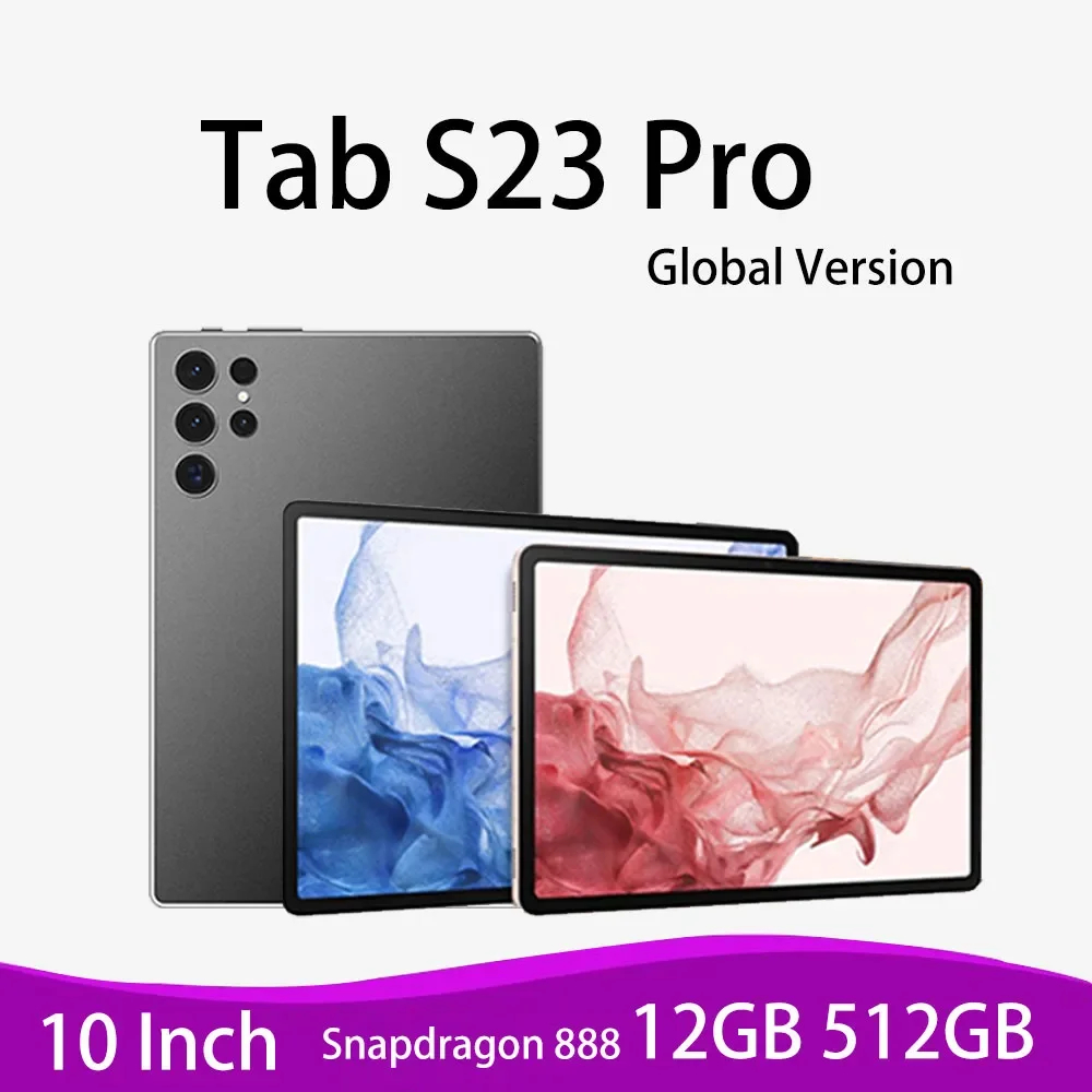 Tab S23 Pro Snapdragon 888 Tablet 10 inch Android 13 12GB+512GB ...