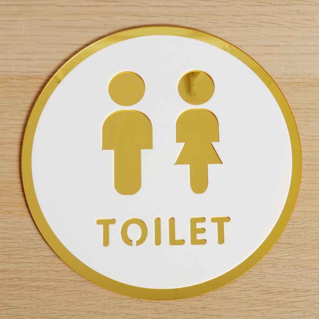 [YoyoyocfMY] 7.8inch Toilet Sign Acrylic Toilet Sign / Staff Room ...