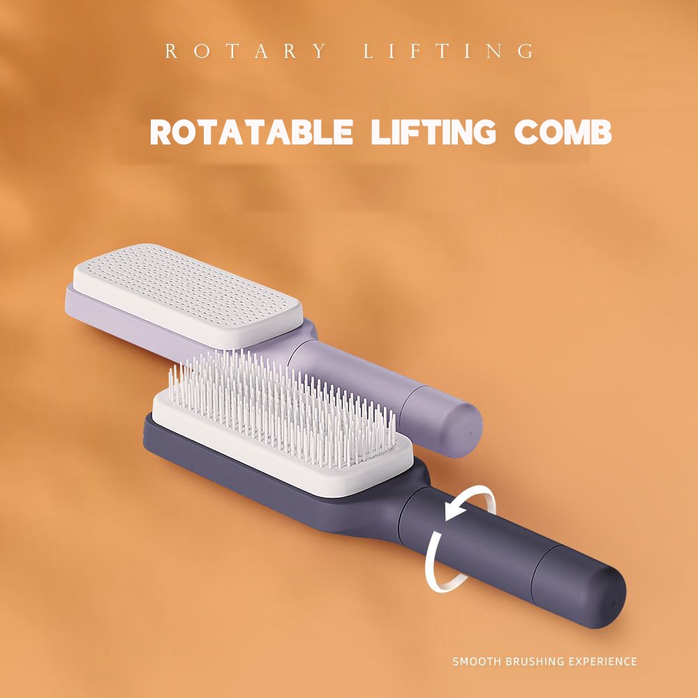 Massage Airbag Comb Straight Hair Comb Rotation Handles Cleaning Hair ...