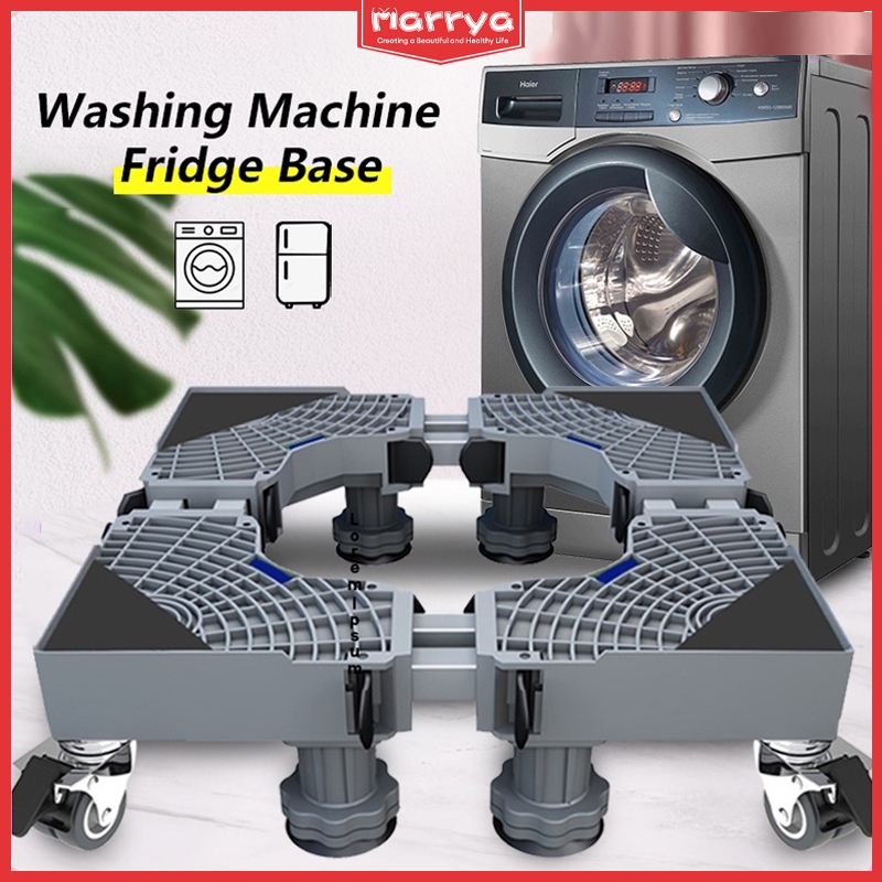 Washer Dryer Stand Adjustable Size & Height Movable Base Wheel For ...