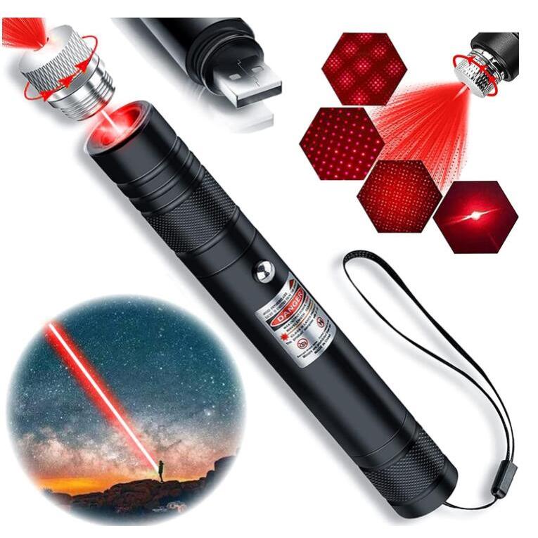 Rechargeable Red Laser Pointer Long Range, High Power Laser Pointer ...