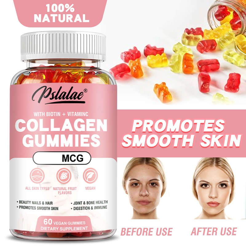 Pslalae glutathione gummies anti-aging whitening gummies smooth skin ...