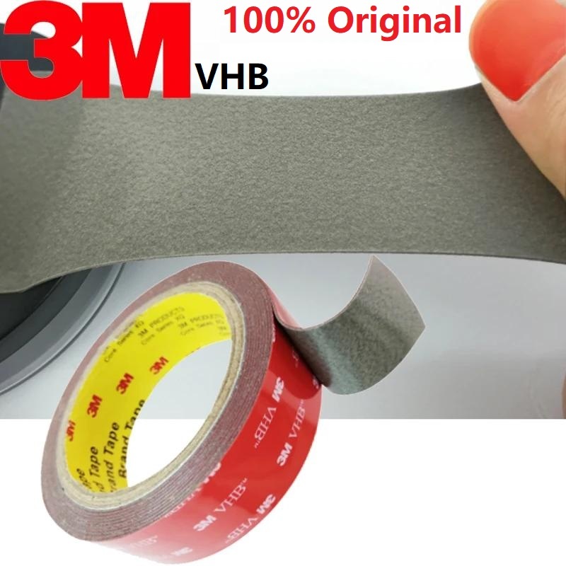 3M VHB Super Strong High Temperature Double Side Tape Gray Foam Adhesive Two Face For Car/Home ...