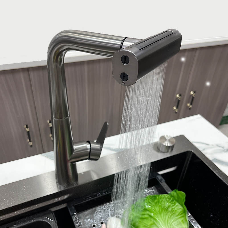2024 New style multifunctional pull out kitchen faucet gun grey 304 ...