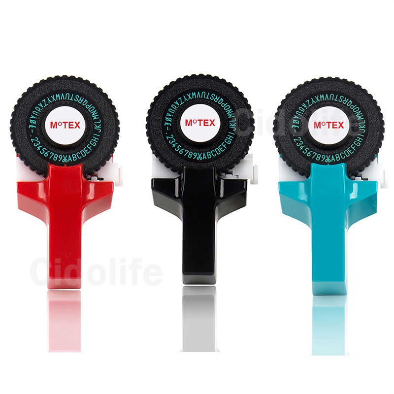 Original Motex E101 Embossing Label Maker Handheld Typewriter with 9mm ...