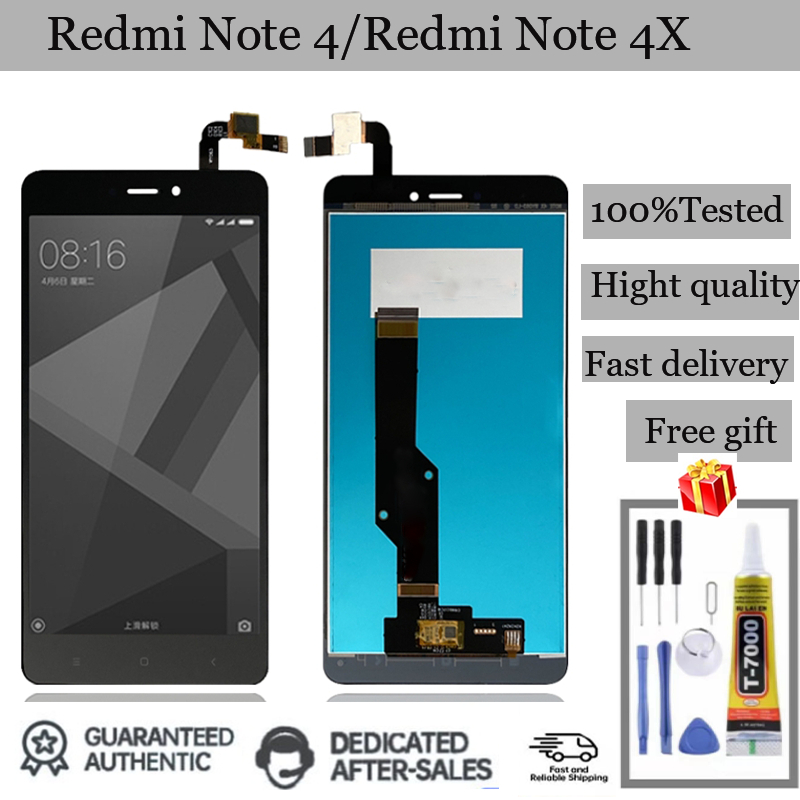For Xiaomi Redmi Note 4/Note 4X LCD Display Screen Touch Panel ...