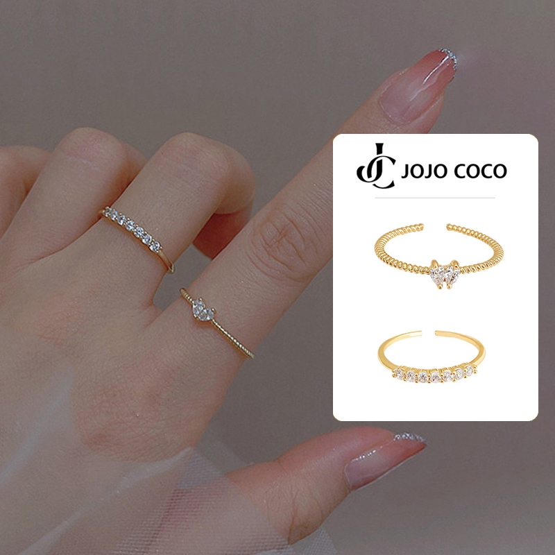 Korean Ins Ring Light Luxury Niche Exquisite Love Index Finger Ring ...