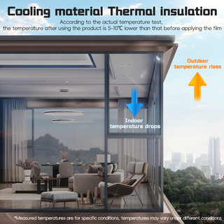 YOOHOME window film bidirectional perspective glass film sun protection ...
