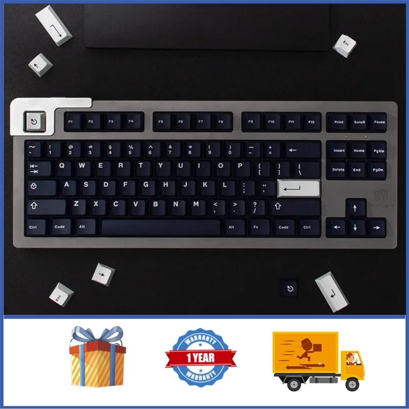 Gmk Clone Deep Navy 132 Key Cherry Profile Double Shot English Custom ...