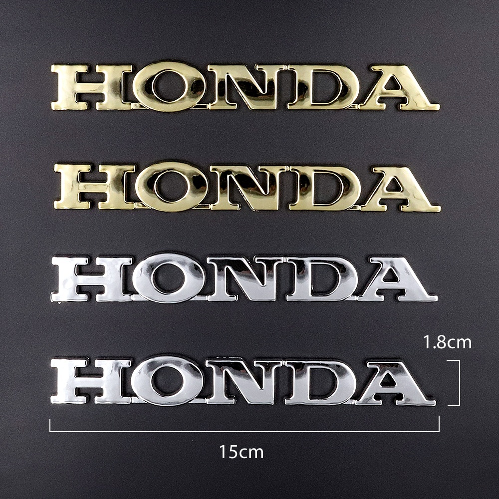 1 pairs 3D HONDA Emblem Decoration High Quality Hard Stickers for Honda ...