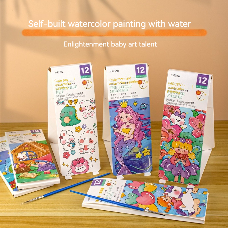 [Ready Stock] watercolour book water painting book 水彩畫本 涂鸦本 watercolor ...