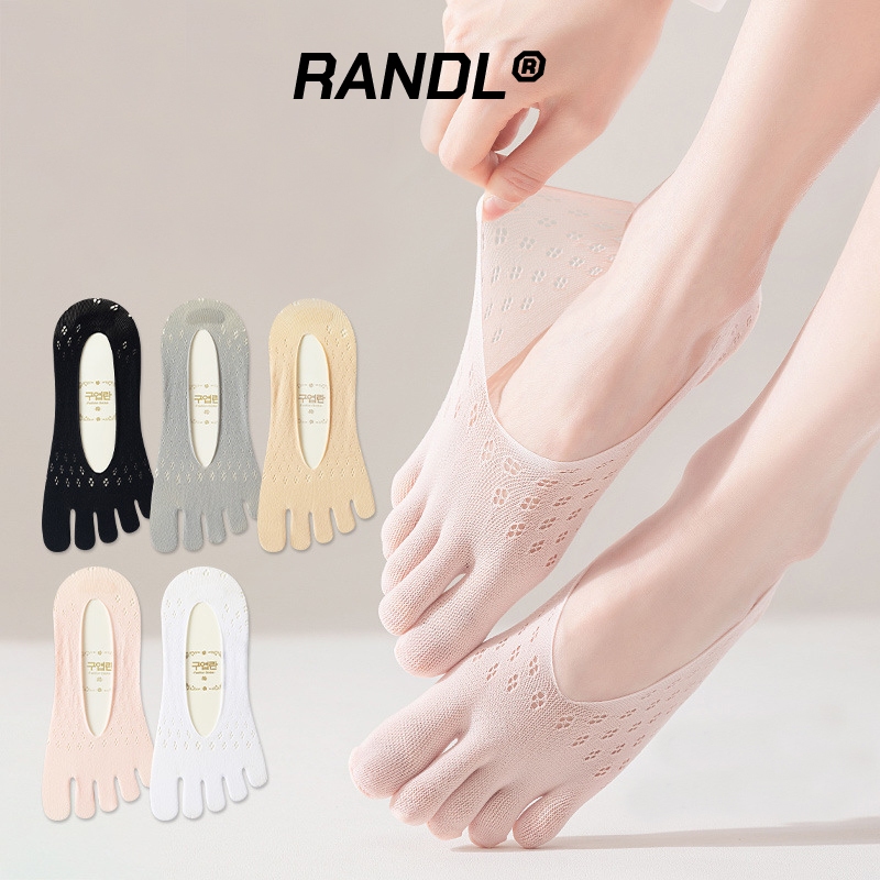 RANDL Five-toed Socks Split-Toed Socks Ice Silk Mesh Ladies Summer Thin ...