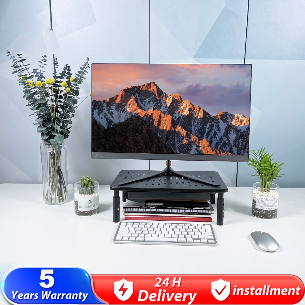 Monitor Computer Stand Adjustable Laptop Desktop Base Storage Rack ...
