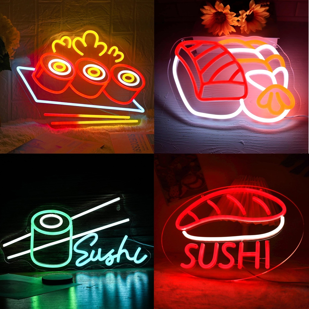 SUSHI Neon Signs for Wall Decor Neon Lights for Business Led Signs ...