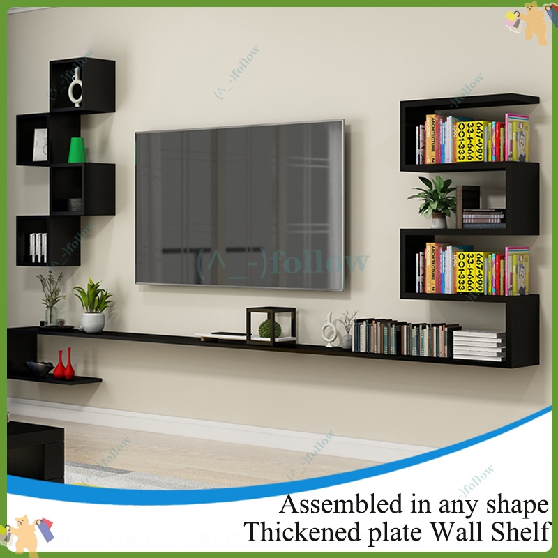 (Please specify the colour when ordering) wall mounted shelf living room wall shelf wall mounted ...