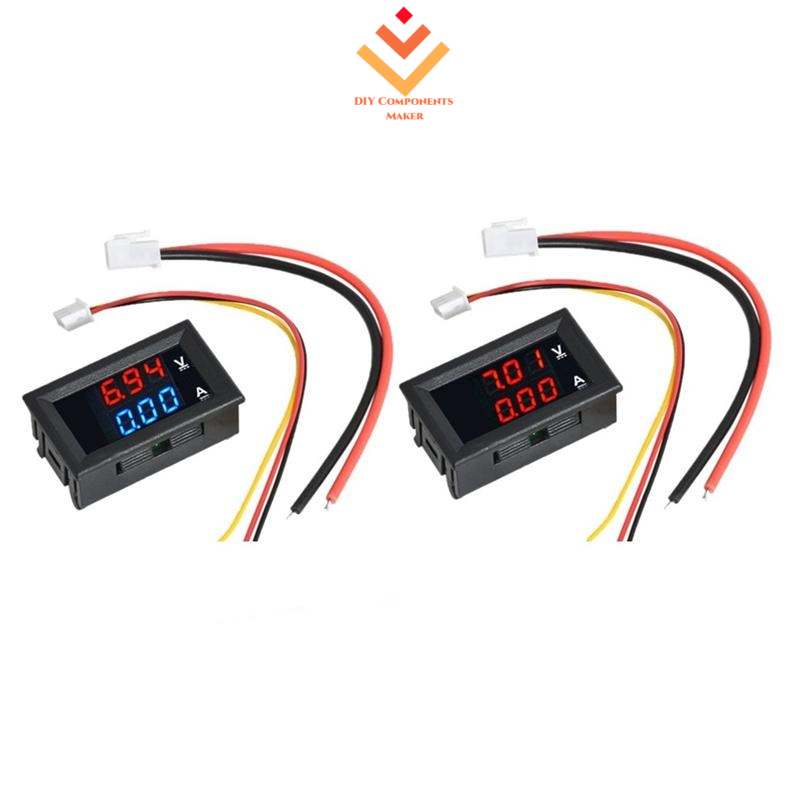 0.56'' DC0-100V 10A 50A 100A Dual LED Digital Voltage Current Meter Voltmeter Ammeter Car ...