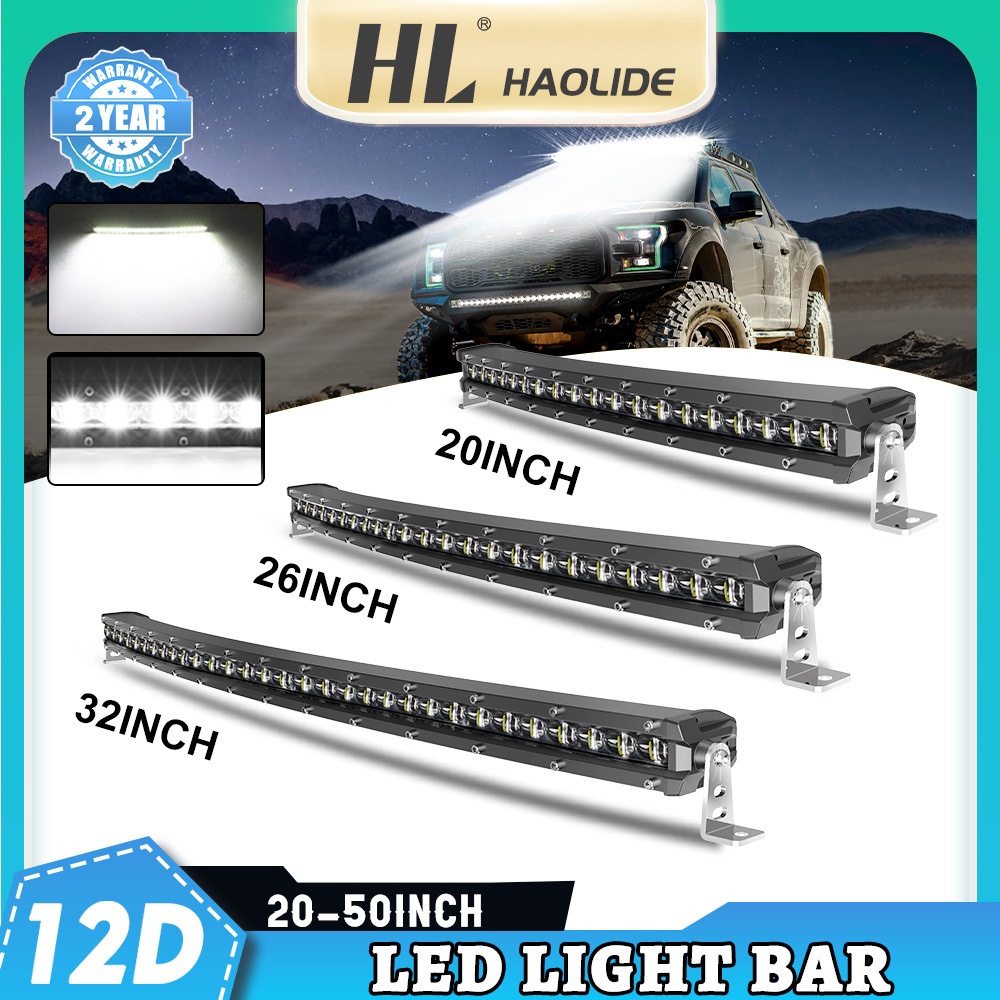 HL 6D Reflector Super Bright LED Light Bar 14inch 20inch 32inch 44inch ...