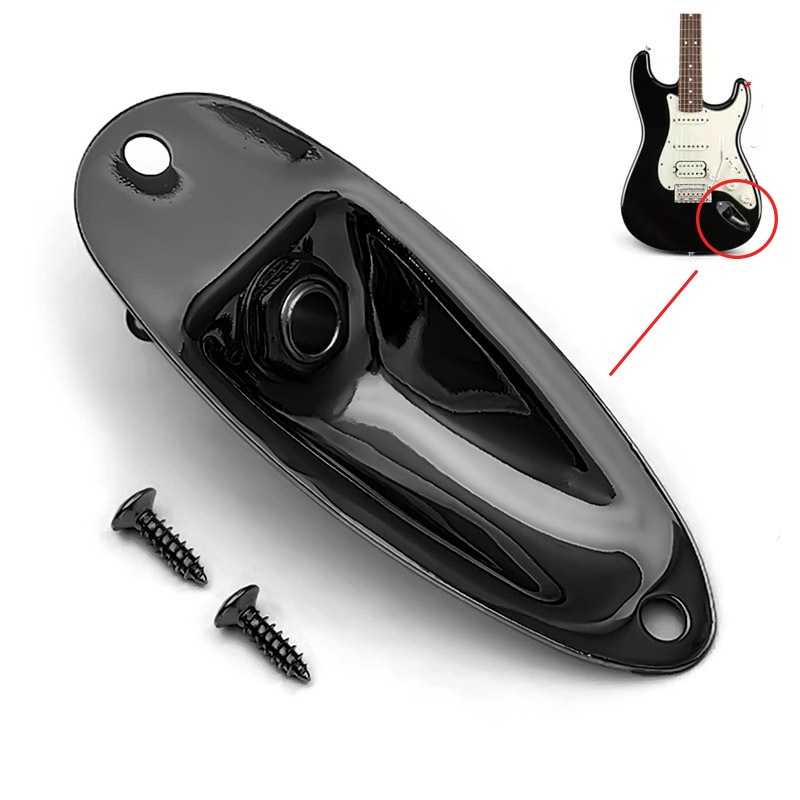 Guitar Input Jack Socket Plate Output Loaded Boat Style 1/4 Inch for ...