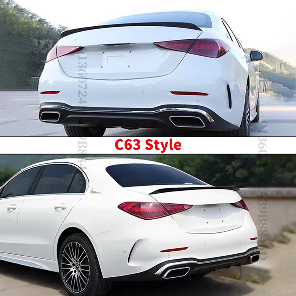 Sport Boot Lip Rear Trunk Spoiler Wing For Mercedes Benz C W206 Sedan 4 ...
