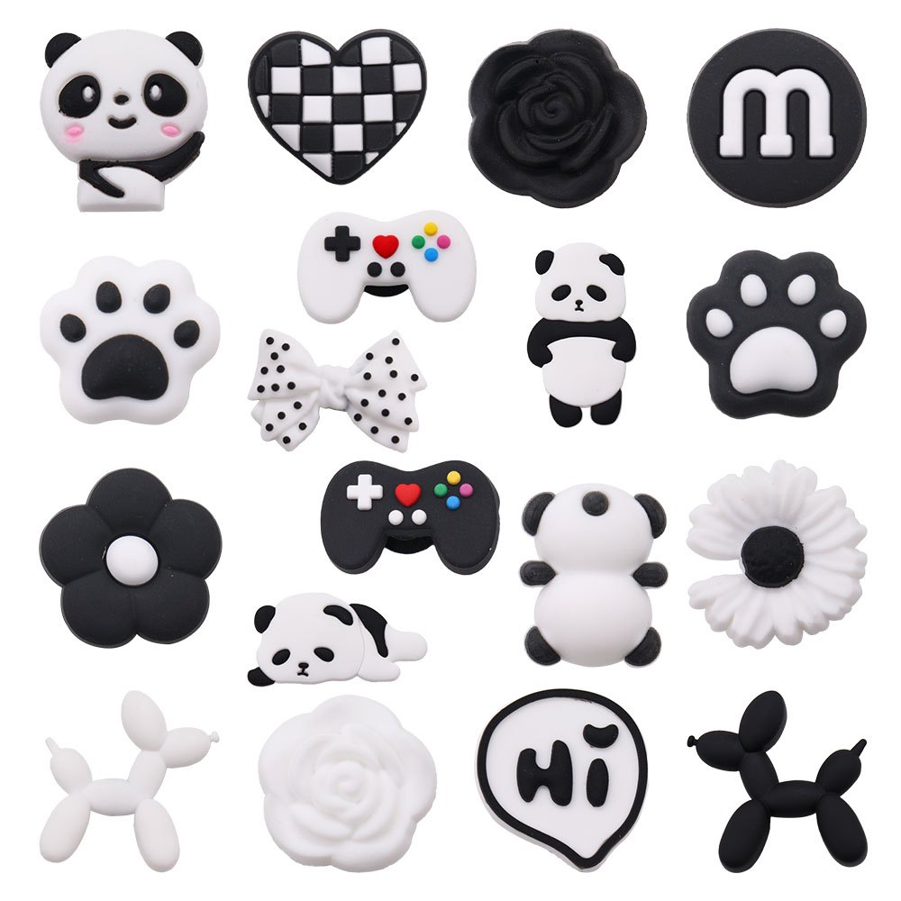 Ready Stock Panda Balloon Dog Animals M&M Beans Buckle Charms Fit Kids ...