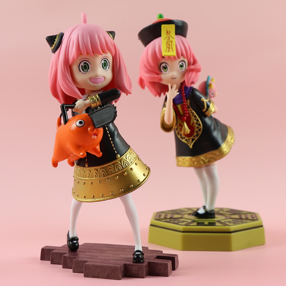 17-18cm Anime SPY×FAMILY Figure Anya Forger Cosplay Zombie Chainsaw Man ...