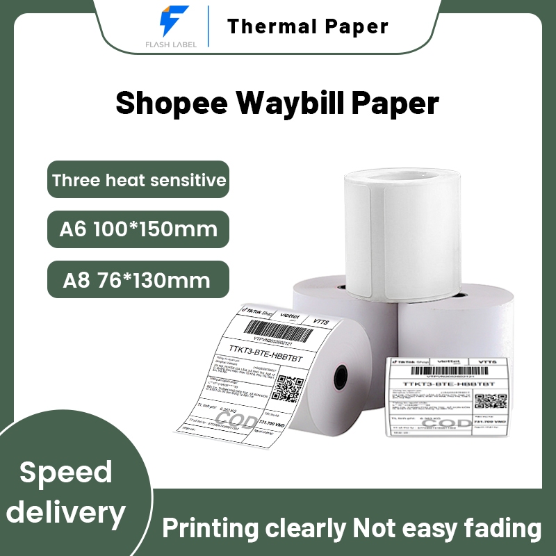 Hot sale 350/500pcs Waterproof Waybill Sticker, Rol Thermal Printing ...