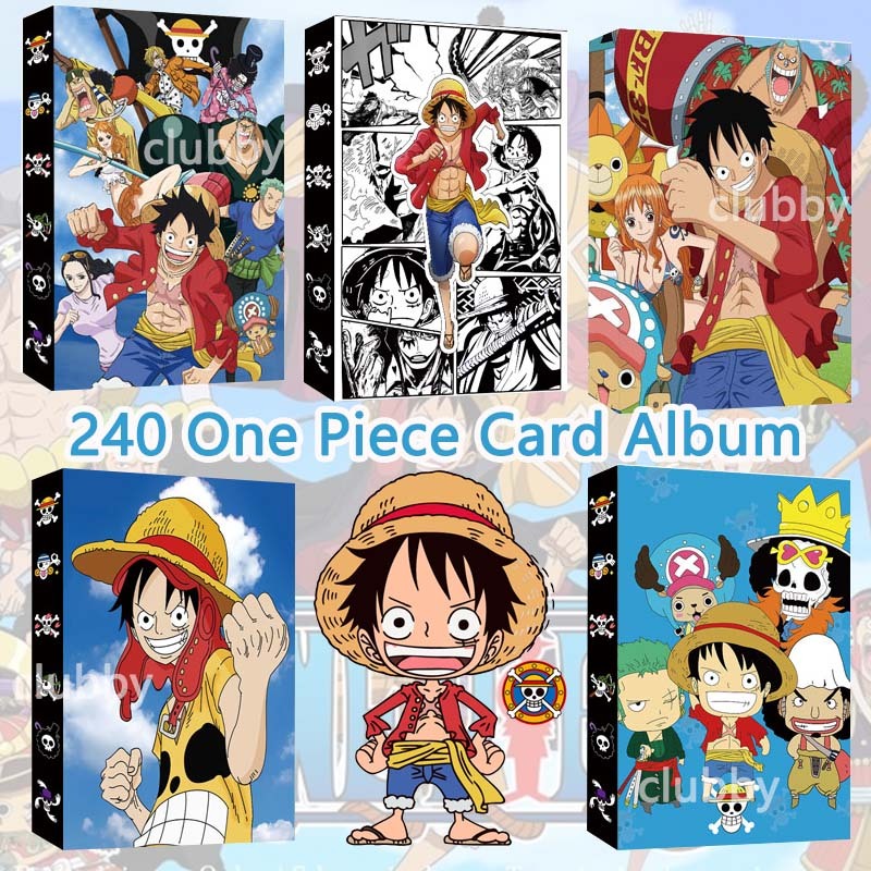 One Piece Album Hold 240 Card Book Anime Luffy Zoro Binder Children ...